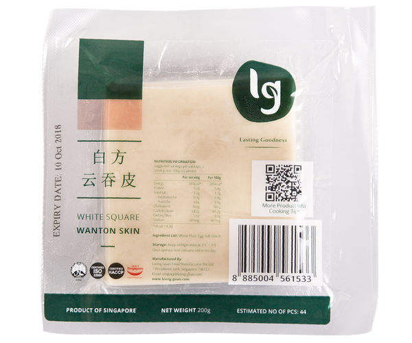 White Square Wanton Skin 白方云吞皮 – Leongguan.com